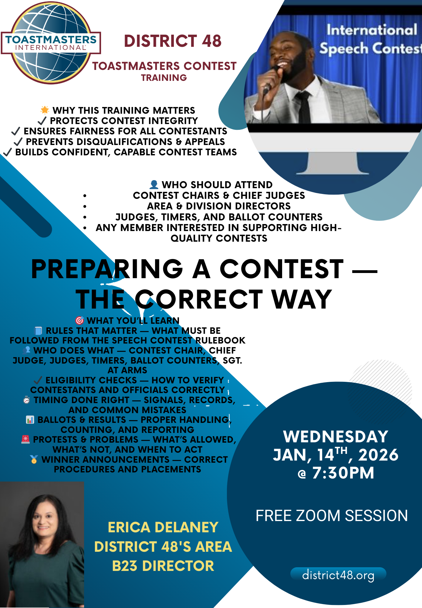 Preparing a Contest - Toastmasters District 48